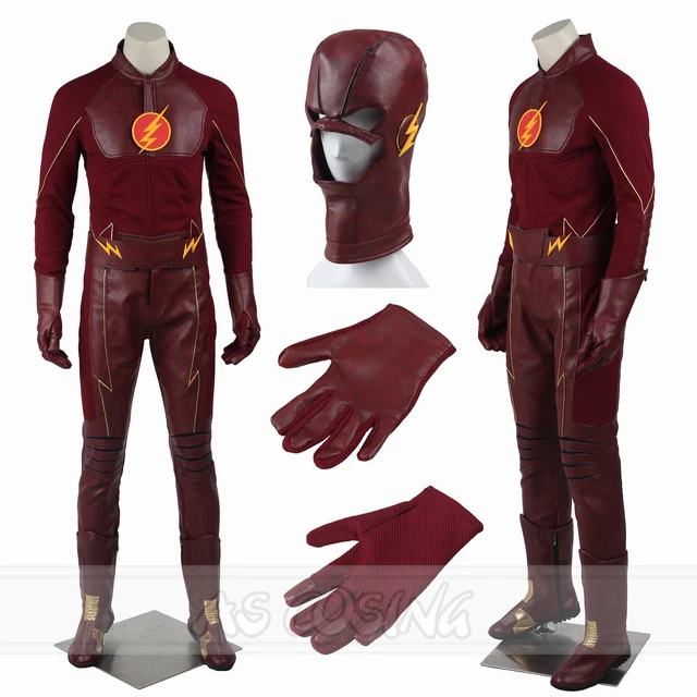 COSTUME DE COSPLAY The S1 SuperHero Flash Barry Allen fait sur mesure ...