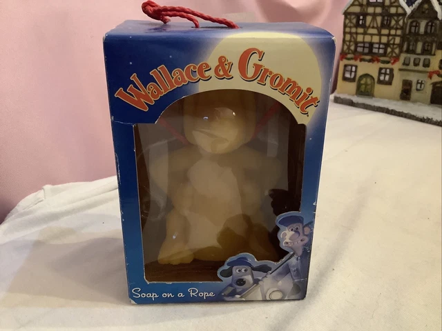 WALLACE AND GROMIT Curse of the Were-Rabbit Gromit Soap on a Rope Boxed ...