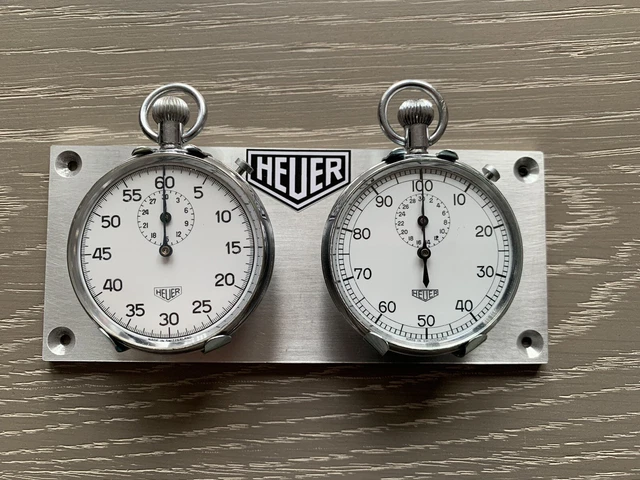 1960’S HEUER STOPWATCH Panel Heuer Chronometers Dashboard Rally Timer 115 £395.00 - PicClick UK