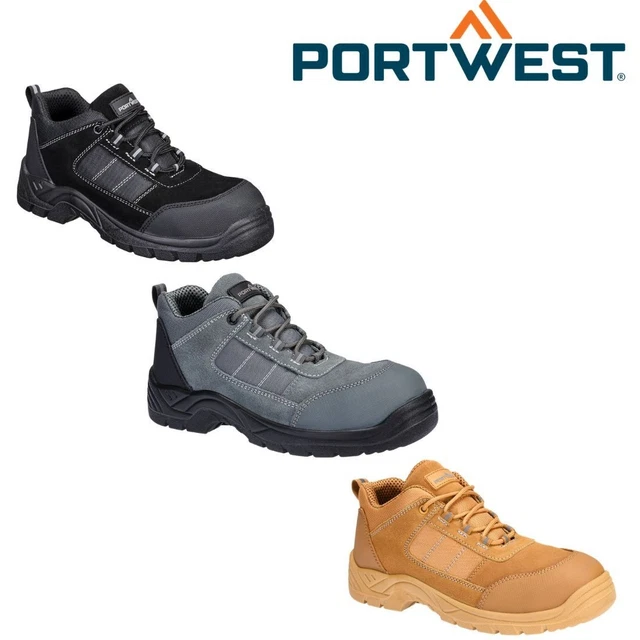 MENS SAFETY WORK Textile Low Shoe Lightweight Composite Toe Cap Boots ...