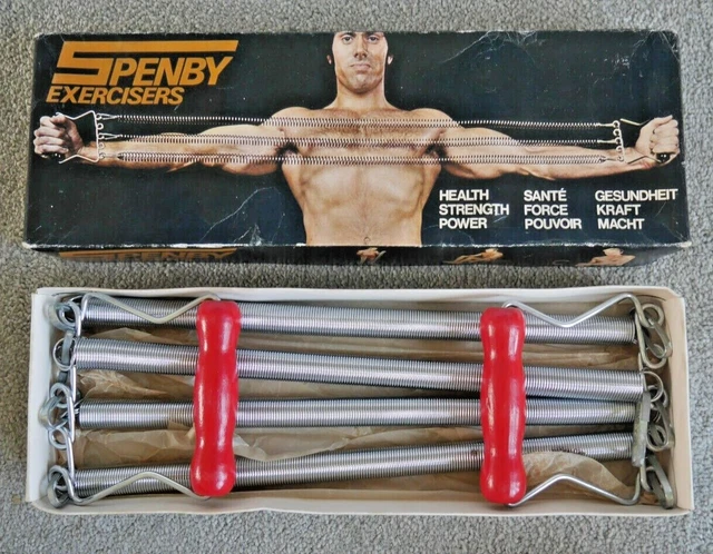 VINTAGE SPENBY CHEST Exerciser Expander 1960's 4 Springs Boxed Rare ...