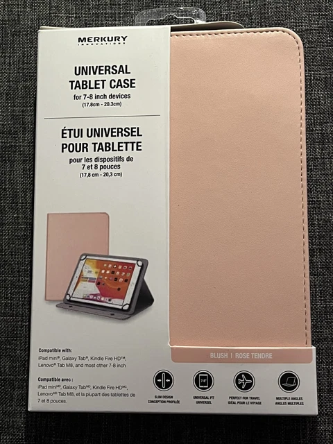 MERKURY PINK ROSE Tablet Case For 7-8 Inch Devices Ipad Mini 1 2 3 4 5 ...