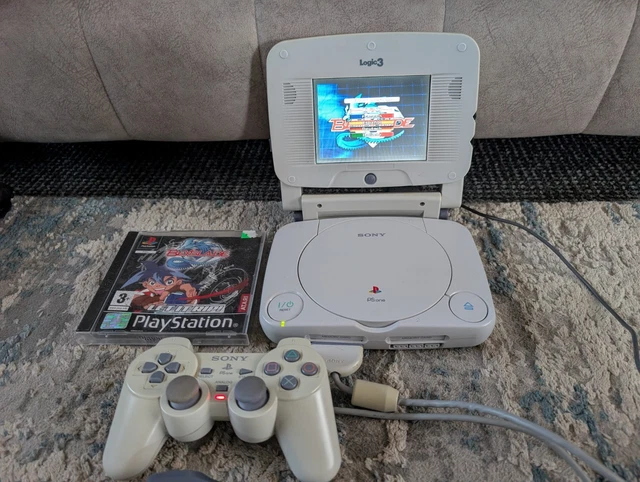 PSONE MINI CONSOLE and Logic 3 Tv Screen, Controller, Game And Cables £ ...