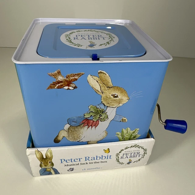 PETER RABBIT JACK in the Box,14.5 x 14.5 x 15.5 centimeters NEW IN BOX ...