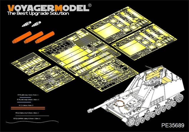 VOYAGER MODELS 1/35 WWII German SdKfz.164 Nashorn Detail Set w/Barrel ...
