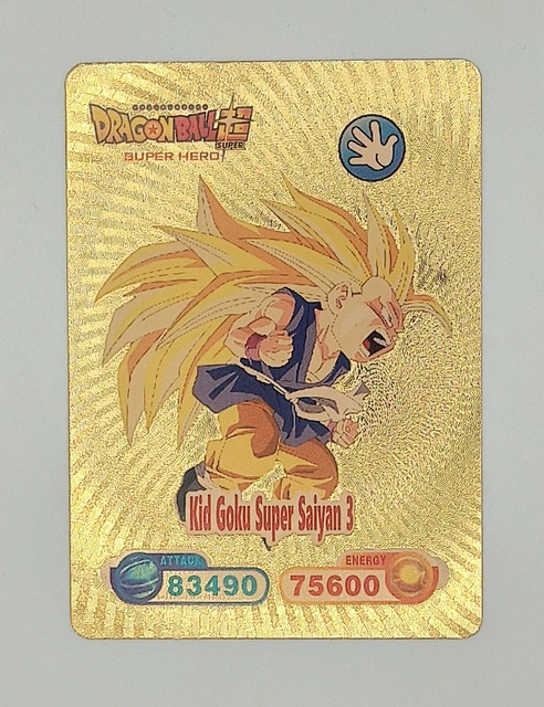 GOKU SSJ3 DRAGON Ball Z Card Dbz Dbgt Carte Carddass Prism Holo Foil 3D ...