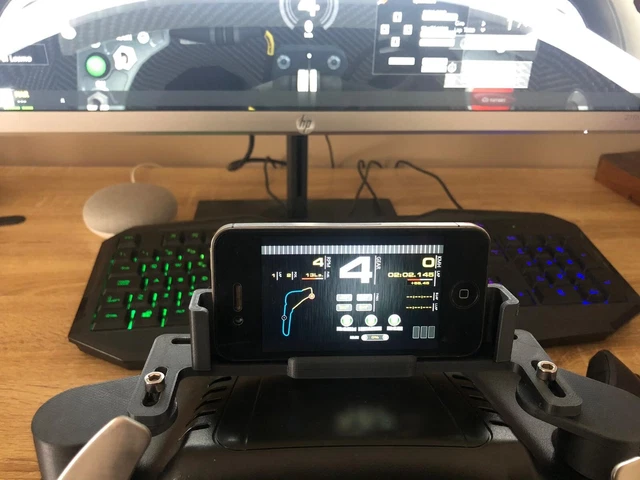 LOGITECH G29 G923 g920 MOD supporto smartphone cellulare sim racing PC ...