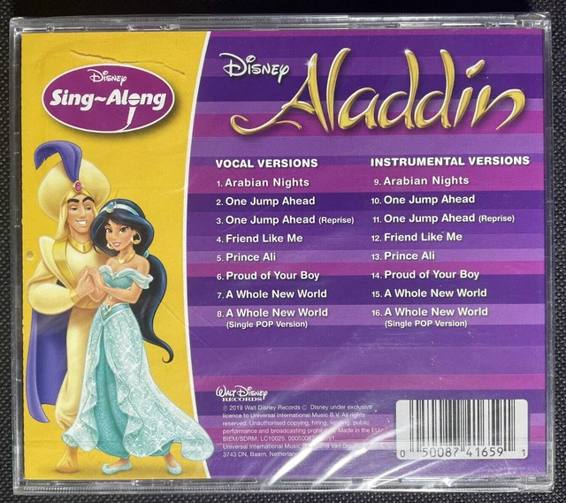 DISNEY SING-ALONG: ALADDIN CD (New and Sealed) £4.49 - PicClick UK