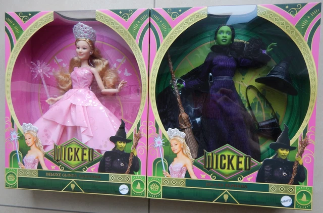NEU & OVP Glinda & Elphaba Deluxe Puppen Wicked Movie Film Mattel ...