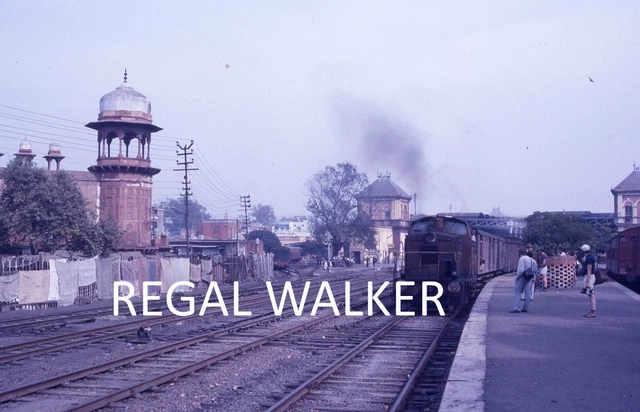 ORIGINAL 35MM INDIA Indian Ir Railway Loco - Wds 4 Agra Fort Station ...