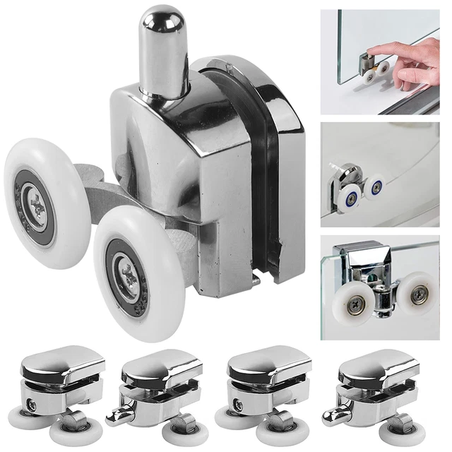 4/8X REPLACEMENT 23MM Twin Shower Screen Door ROLLERS/Runners/Wheels ...