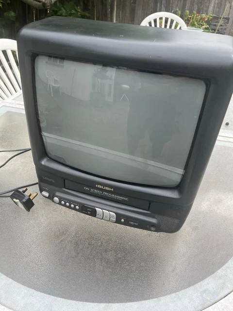 BUSH 14& INCH CRT TV Video Retro Gaming Display Television Built in VHS ...