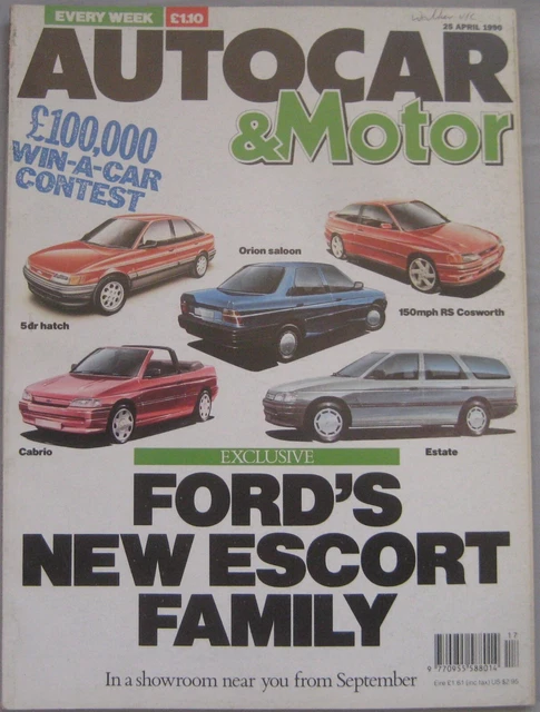 AUTOCAR MAGAZINE 25 April 1990 featuring Triumph Lynx, Vauxhall GSi ...