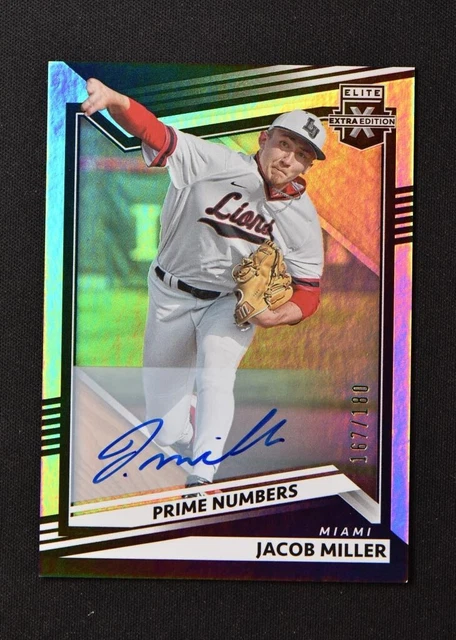 2022 ELITE EXTRA Edition Prime Numbers Signatures A Auto #46 Jacob ...