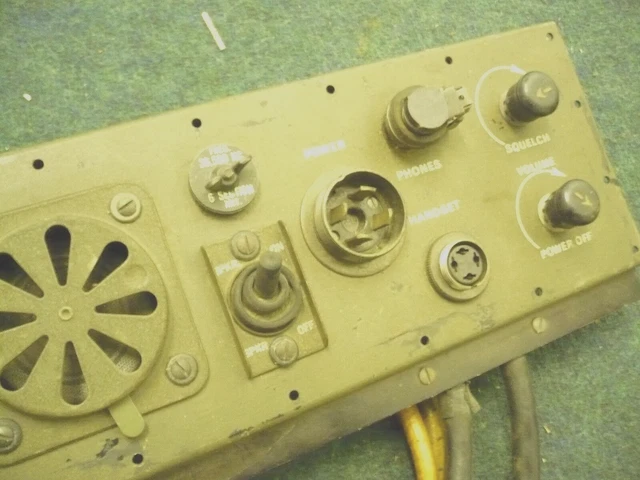 US ARMY RADIO Front Panel With Wiring Intact. Vietnam War Era. £39.50 ...