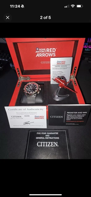 CITIZEN RED ARROW Limited Edition Promaster Skyhawk Mens Watch £414.72 ...