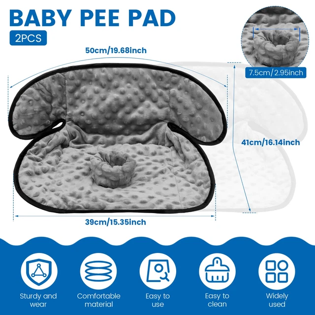 STROLLER POTTY TRAINING Protector Car Seat Piddle Pad With Anti Slip ...
