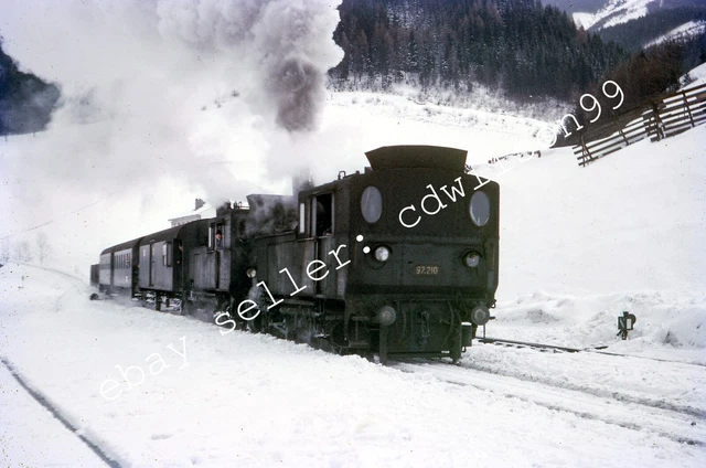 35MM AUSTRIA RAILWAY Slide - ÖBB Class 97 No. 97.210 2-6-0T Loco 1970 ...
