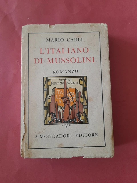 MARIO CARLI, L’ITALIANO Di Mussolini 1930 EUR 35,00 - PicClick IT
