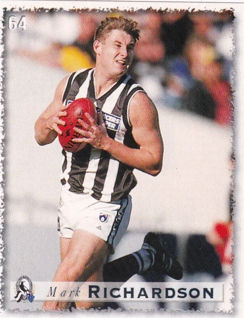 AFL 1999 SELECT Collingwood Magpies - Mark Richardson Sticker No.64 $2. ...
