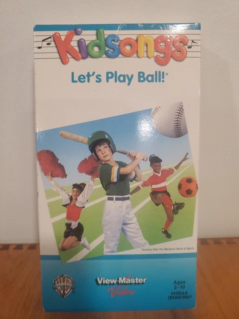 VINTAGE KIDSONGS LET'S Play Ball VHS View-Master Video Sing-a-Long Tape ...
