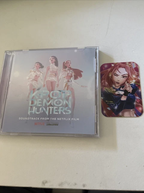 KPOP DEMON HUNTERS CD soundtrack Huntrix Saja Boys MIRA PHOTOCARD ...
