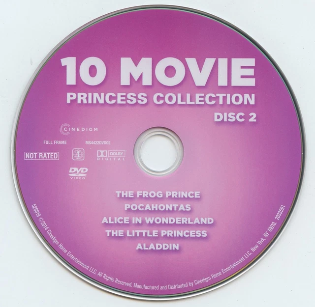 10 MOVIE PRINCESS Collection Disc 2 (5 Movies) DVD Disc Only £6.44 ...
