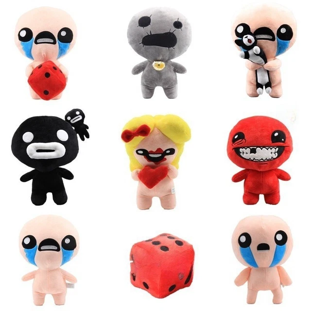 CARTOON MEAT BOY Hug Cat And Cry Isaac Dice Girl Game Characters Plush ...