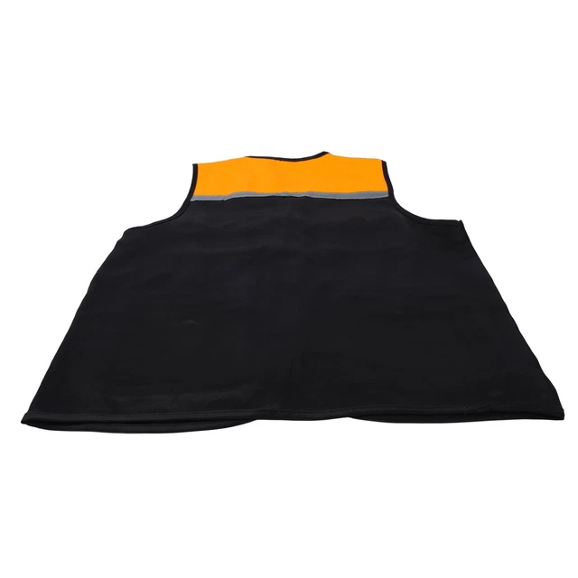 (XL)REFLECTIVE VEST COLOR Block Zipper Front Working Safety Vest ...