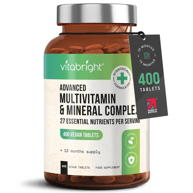 ADULT MULTIVITAMIN WITH Iron and Minerals 400 High Strength ...
