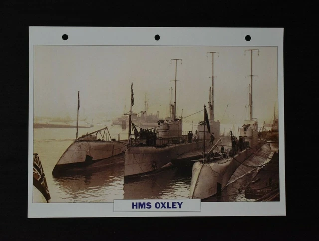 ATLAS NAVAL HMS Oxley 1926 Patrol Submarine Photo Print Maxi Card £1.95 ...