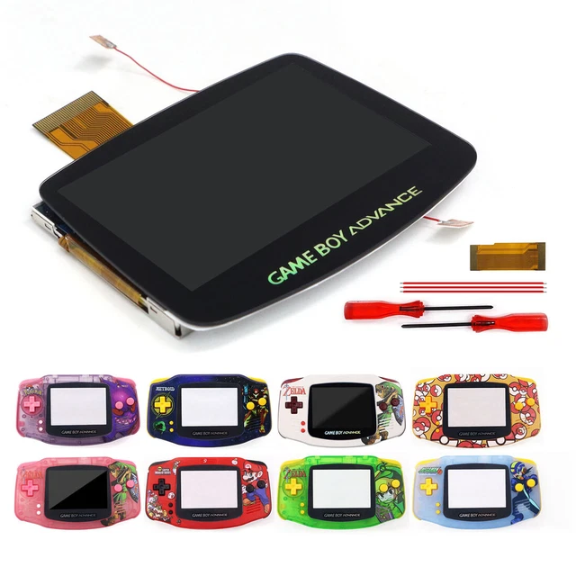 DROP IN V5 Laminated Screen Game Boy GBA IPS Backlight LCD Kit w/Custom ...