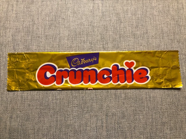 VINTAGE CADBURYS CRUNCHIE Chocolate Bar Wrapper 90’s £1.50 - PicClick UK
