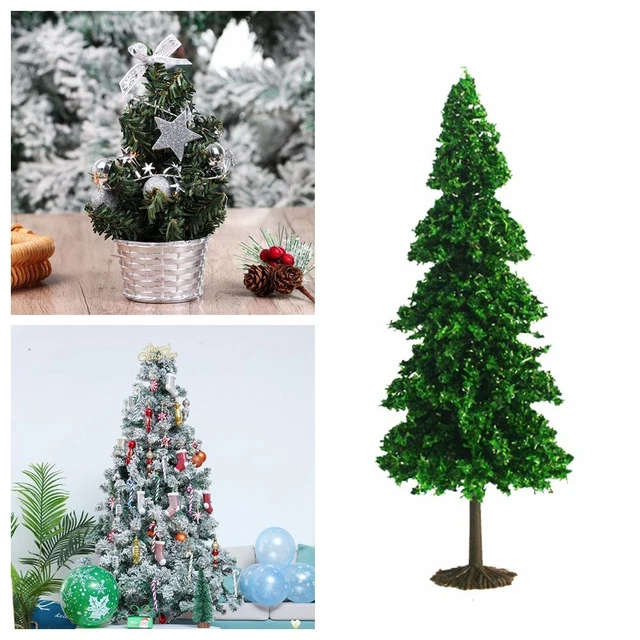 STEREOSCOPIC MINIATURE HO Scale Cedar Model Pine Trees Train Railroad ...