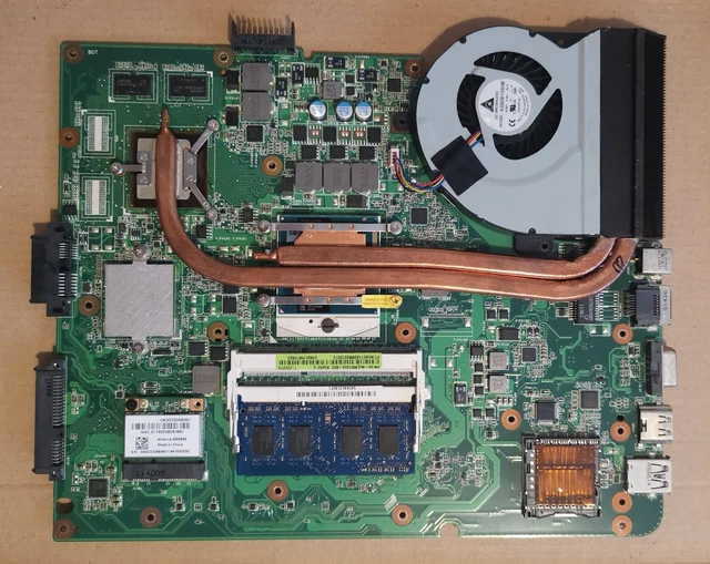ASUS X53SV MOTHERBOARD Intel i3 CPU + 2 GB RAM + Cooling. Main Board ...