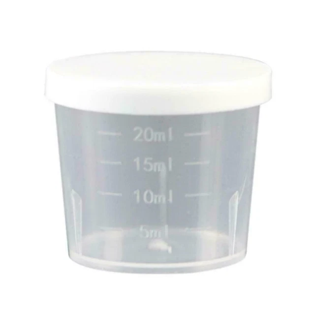 MEDICINE MEDICATION PLASTIC Measure Guided Measuring Pot Container Cup ...