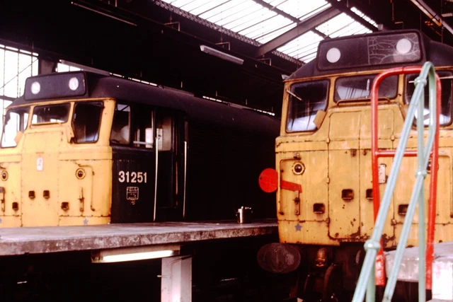 1980S BRITISH RAIL BR Diesel Loco 31251 East Anglia Railway Slide 1955 ...