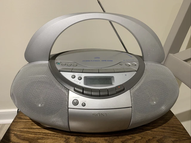 SONY CFD-S350 CD Player Cassette Recorder AM FM Radio Stereo Boombox ...