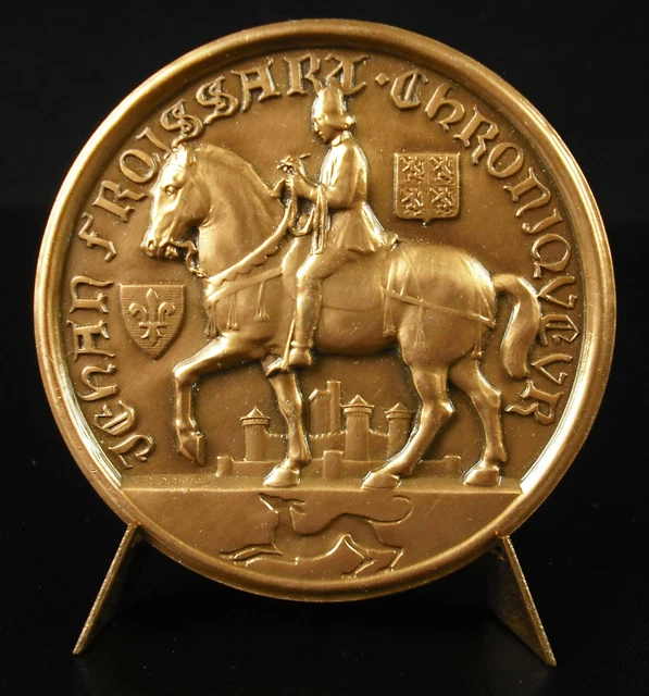 MÉDAILLE JEAN JEHAN Froissart chroniqueur de la guerre de cent ans 62 ...