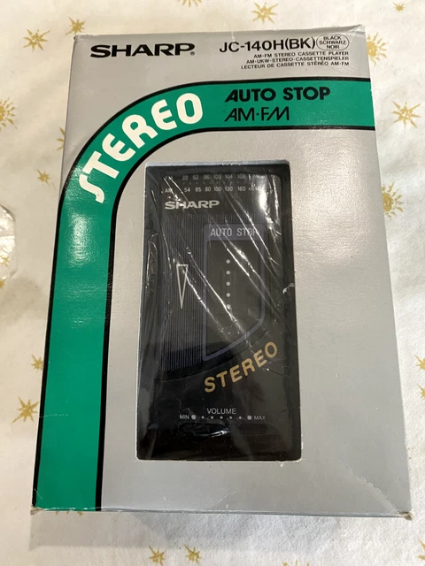 VINTAGE SHARP JC-140H Personal Radio / Cassette Player Walkman opened ...