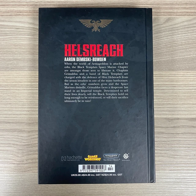 HELSREACH LEYENDA COLECCIÓN 41 Warhammer 40,000 Tapa Dura Novel Negro ...