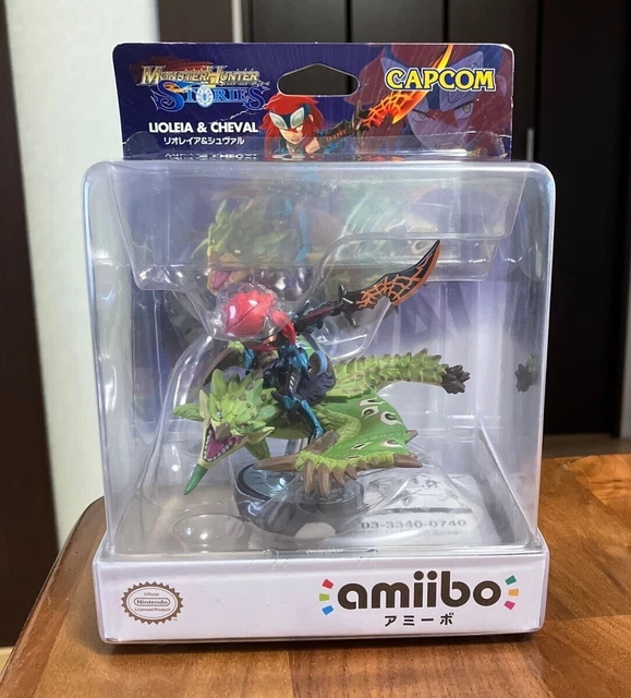 AMIIBO MONSTER HUNTER Stories Rathian & Cheval Game Nintendo 3DS Capcom ...