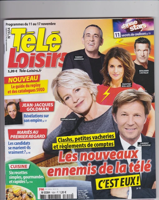 TELE LOISIRS N°1654 Les Nouveaux Ennemis De La Tele Jean Jacques ...