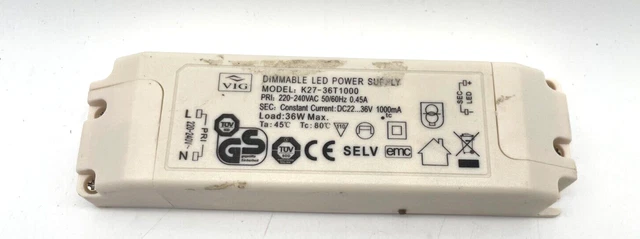 VIG POWER LED Power Supply Trafo K27-36T1000 Ersatzteil Transformator Messe EUR 34,90 - PicClick DE