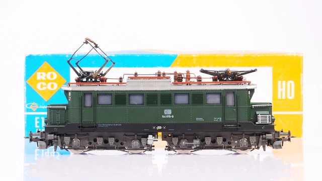 H0 DC ROCO 4130 E-Lok BR 144 075-9 der DB in OVP #6E460 EUR 24,50 ...