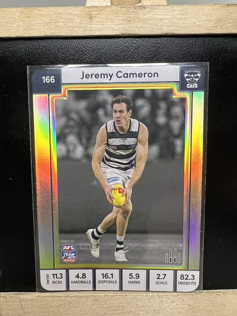 2023 AFL TEAMCOACH Gold Card - Jeremy Cameron Geelong Cats #166 (unused ...