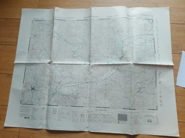 PLAN , CARTE Us Army , 1943 , Draguignan ( Map Us Army , Ww2 ) EUR 23 ...