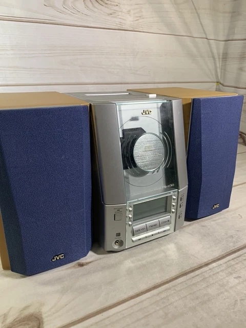 JVC FS-V30 VERTICAL Cd/Tape Player Combo Unit W/Speakers Tested ...