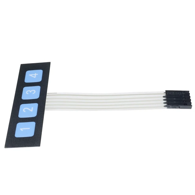 NEW 1X4 KEY Matrix Membrane Switch Control Panel Slim Keyboard Keypad ...