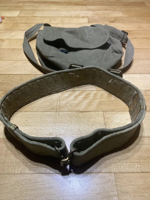 ORIGINAL WW2 BRITISH Army 1937 Pattern Webbing Belt And Bag £7.00 ...